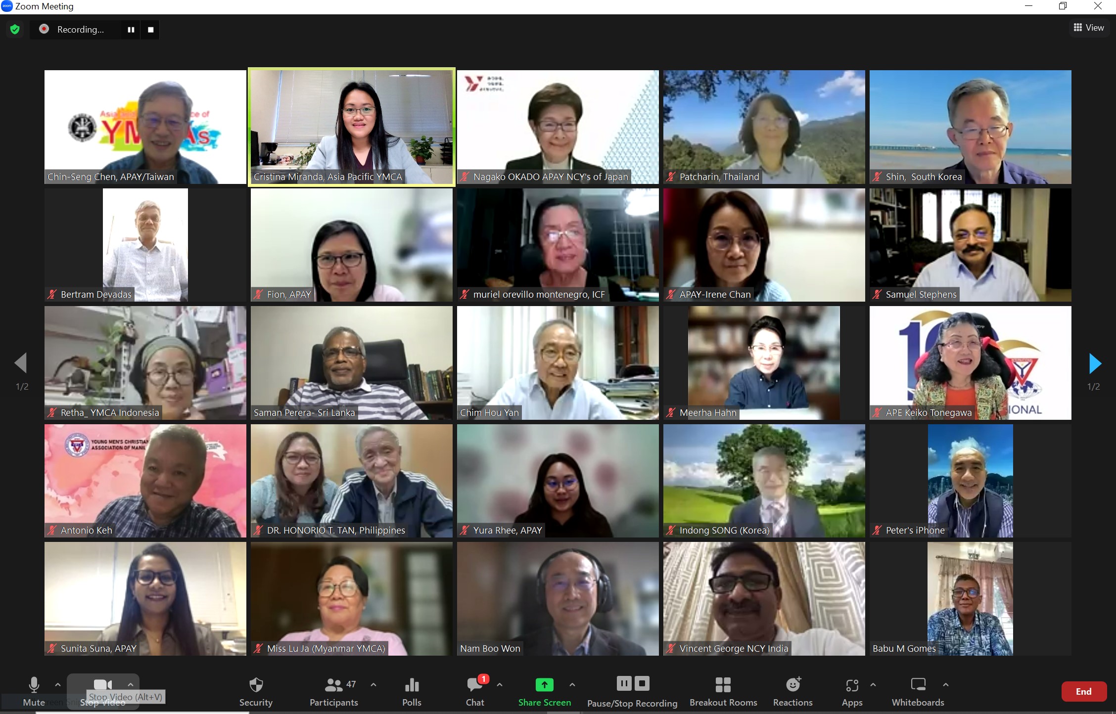 APAY Executive Committee Meeting 2023 held Virtually